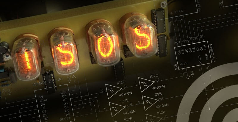 Bau einer Nixie-Uhr mit WLAN Anschluss - reichelt Magazin