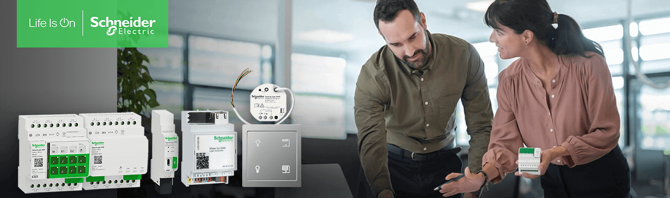 Intelligent home and building automation using spacelogic knx