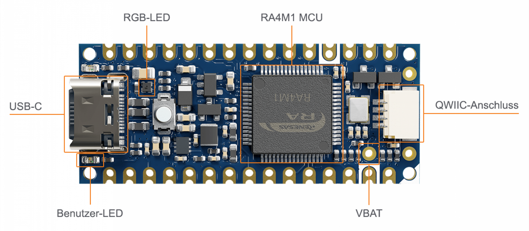 Arduino NANO R4 Mikrocontroller für Prototyping und Produktion